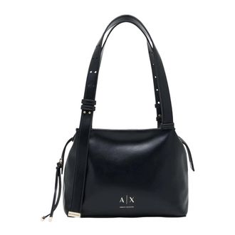 A|X Armani Exchange Schultertasche aus technischem Stoff - - Bags - Damen - Schwarzk - ONE SIZE