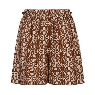 Max Mara Taiga High-Rise Baumwollshorts - - Shorts - Damen - Braun - XS
