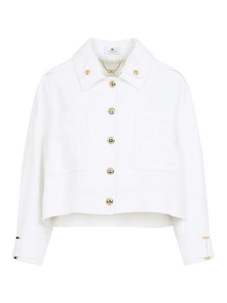 Elisabetta Franchi Veste Casual - Cr&egrave;me