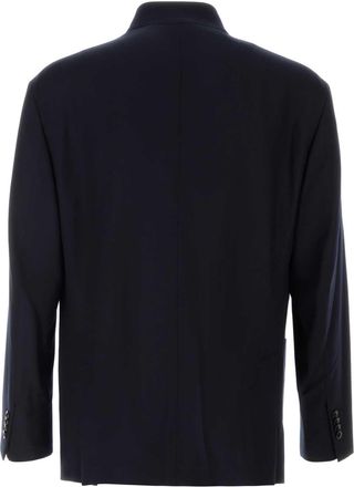 Giorgio Armani Virgin Wool Blazer - Navy