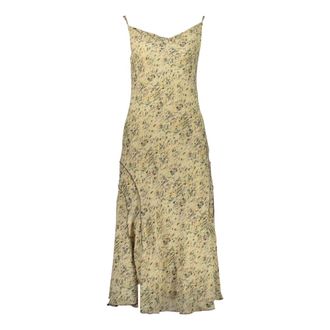 Desigual Langes Kleid mit Print - - Dresses - Damen - Beige - M