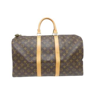Louis Vuitton unisex, Pre-owned, Brun, Taille: ONE Size Pre-owned Keepall Bandouliere Monogram Boston Bag