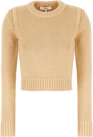 Chlo&eacute; Femme, Pulls, Beige, Taille: 42 FR Pull Court