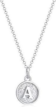 Elli Collier Lettre A Pendentif Basic Collier Femme - (925/1000) Argent