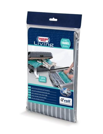 Domopak Living 8001410070692 Vakuumh&uuml;llen Travel Medium, Kunststoff, transparent, 0,2 x 40 x 50 cm, 3 St&uuml;ck