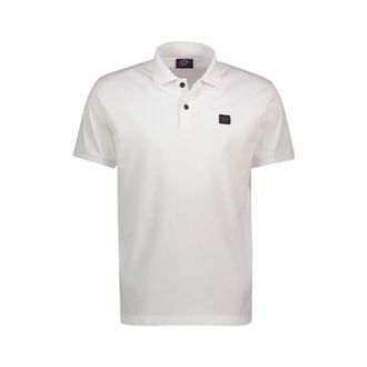 Paul & Shark Homme, Tops, Blanc, Taille: M Polo Base Cotone