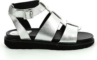 Kickers Neorock, Sandales Femme, Argent, 39