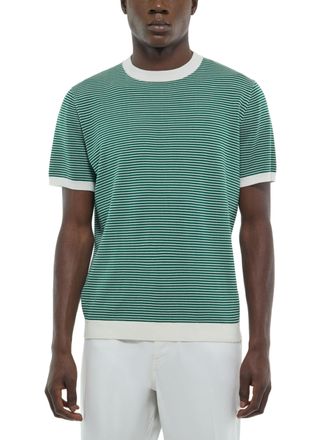 Fursac T-shirt ray&eacute; en coton merceris&eacute; - Taille XXL - Homme