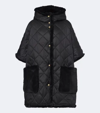 Moncler Cape matelass&eacute;e r&eacute;versible &agrave; capuche
