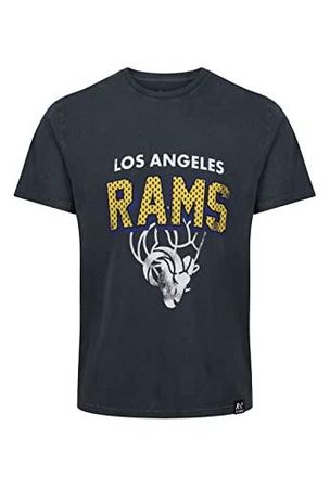 Recovered Clothing Los Angeles Rams Black NFL Galore Washed T-Shirt