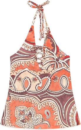 Maliparmi Maliparmi, Femme, Tops, Multicolore, Taille: 44 FR Hippie Lotus Top