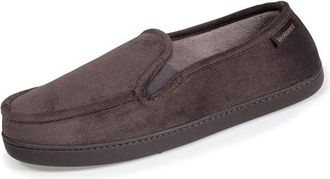 Isotoner Chaussons pantoufles Mocassins homme soutien vo&ucirc;te plantaire, 41 EU, gris