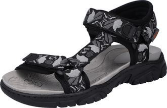 Rieker Herren 22770 Sandale, Black Grey Black 00, 42 EU