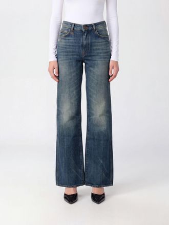 Amiri Jean wide leg taille haute en denim de coton &agrave; cinq poches
