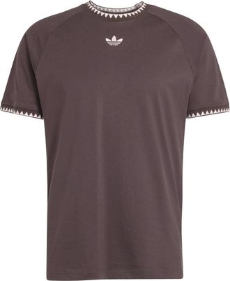adidas Homme, Sport, Brun, Taille: XL Chest Stripes Engineered Collar Tee