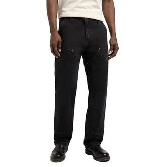 Lee Jean pour Homme - Double Genou - Coupe Droite - Coupe Droite, Pas de Rupture, 32W / 32L