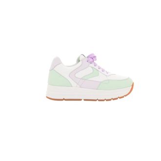 Voile Blanche Wei&szlig;e Sneakers mit Minze- und Fliederakzenten - - Shoes - Damen - Mehrfarbig - 39 EU