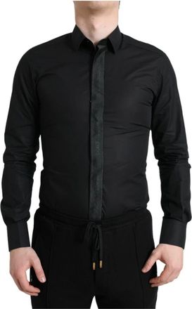 Dolce & Gabbana Homme, Chemises, Noir, Taille: S Chemises