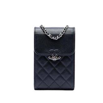 Chanel Pre-owned Quilted Caviar Mini Crossbody - - Pre-owned - Damen - Schwarzk - ONE SIZE