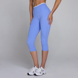 MyProtein Legging corsaire Tempo Contrast MP femme - Bleu bleuet - S