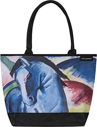 Von Lilienfeld Cabas Besace Franz Marc Cheval Bleu Sac Bandoulière Spacieux Sacs Portés Èpaule Cabas Décontractés Art