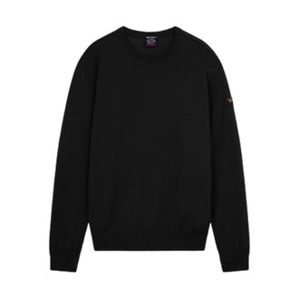 Paul & Shark Black Logo Badge Sweater - - Sweatshirts & Hoodies - Herren - Schwarzk - XS