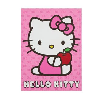 Idea Nuova Sanrio Hello Kitty 3D-getuftete Leinwand mit Schleifen f&uuml;r Raumdekoration, 27,9 x 38,1 cm
