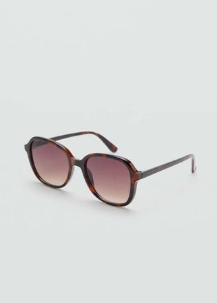 Mango Lunettes de soleil monture carr&eacute;e chocolat - Femme - Taille unique - MANGO