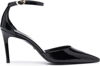 Stuart Weitzman Femme, Chaussures, Noir, Taille: 38 1/2 EU 85 Strap Pump