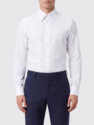 Dolce & Gabbana Slim-Fit-Hemd aus Baumwollpopeline mit spitzem Kragen