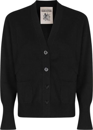 Semicouture Femme, Pulls, Noir, Taille: 40 FR Esther Cardigan