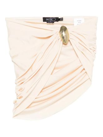 PatBo shell-embellishment maxi skirt - Tons neutres