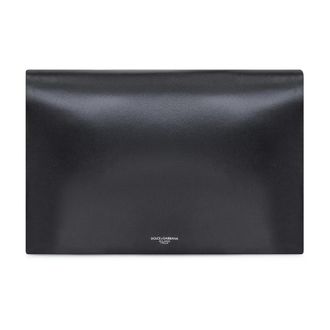 Dolce & Gabbana Homme, Sacs, Noir, Taille: ONE Size Lambskin Shoulder Bag