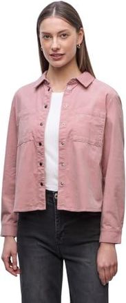 Street One Chemisier en Velours côtelé mélangé 3412292 pour Femme, Rose poudré, Taille 46