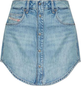 Diesel Femme, Jupes, Bleu, Taille: W25 De-Ard Denim Skirt