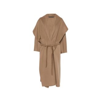 Max Mara Belted Shawl-collar Coat