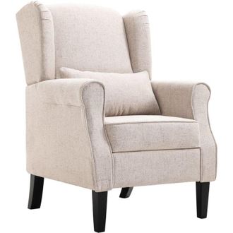 vidaXL Sessel Beige Stoff Vidaxl