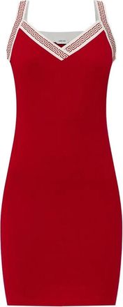 Versace Knielanges Kleid - Rot