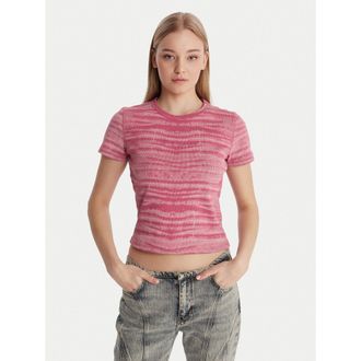 Guess T-Shirt W6RP42 KCTT1 Rosa Regular Fit