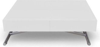 Paris Prix Table Basse Relevable Lift 120-190cm Blanc