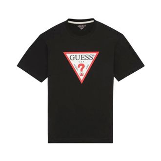 Guess Herren, Oberteile, Schwarzk, LGr&ouml;&szlig;e