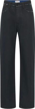 Marine Serre Gewachste Moon Jeans - Schwarz
