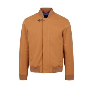 Fay Kragen Baumwolle Lange &Auml;rmel Jacke - - Jackets - Herren - Braun - S