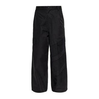 Yohji Yamamoto Femme, Pantalons, Noir, Taille: 38 FR Pantalon Cargo