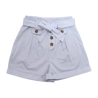 Woolrich Stretch Twill Bermuda Shorts Pale Indigo - - Shorts - Damen - Blau - W27