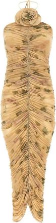 Magda Butrym Robe Au Genou - Beige