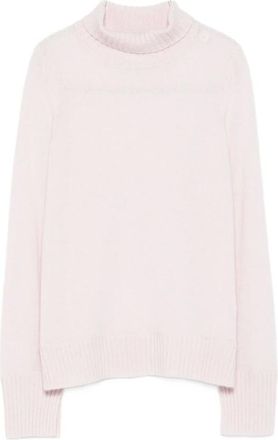 Allude Femme, Pulls, Rose, Taille: 36 FR Pull &agrave; col roul&eacute;