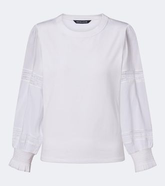 Veronica Beard Top Bellamie en coton m&eacute;lang&eacute;