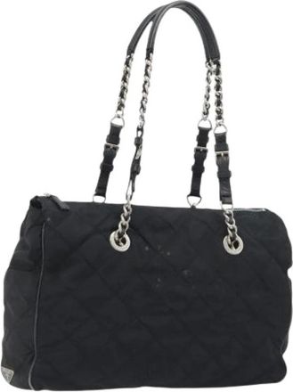 Prada Sac bandouli&egrave;re vintage en nylon pr&eacute;-poss&eacute;d&eacute; - Femme - Pre-owned - Noir - Taille: ONE Size