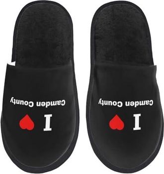 Generic Pantoufle I Love Le Comt&eacute; De Camden Chaussons Confort Antid&eacute;rapants Slippers Pour Chambre Femme Unisex L